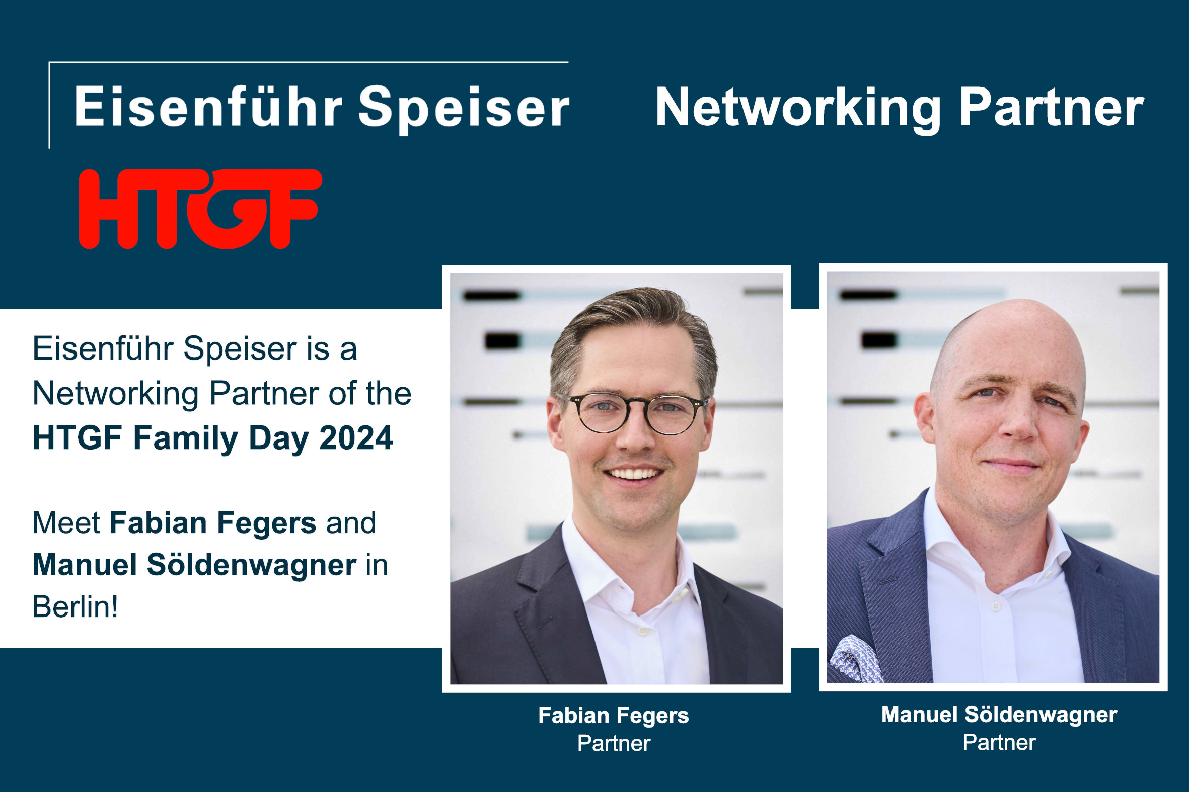 Eisenführ Speiser is a Networking Partner of the HTGF Family Day 2024 ...